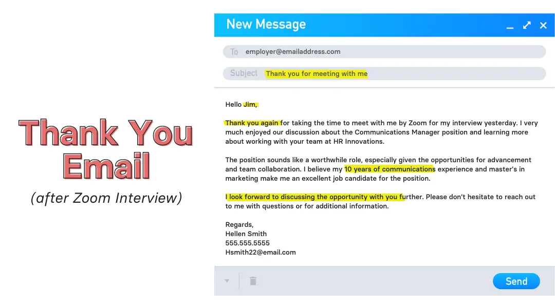 How To Write Thank You Emails After Interviews To Stay Connected 7